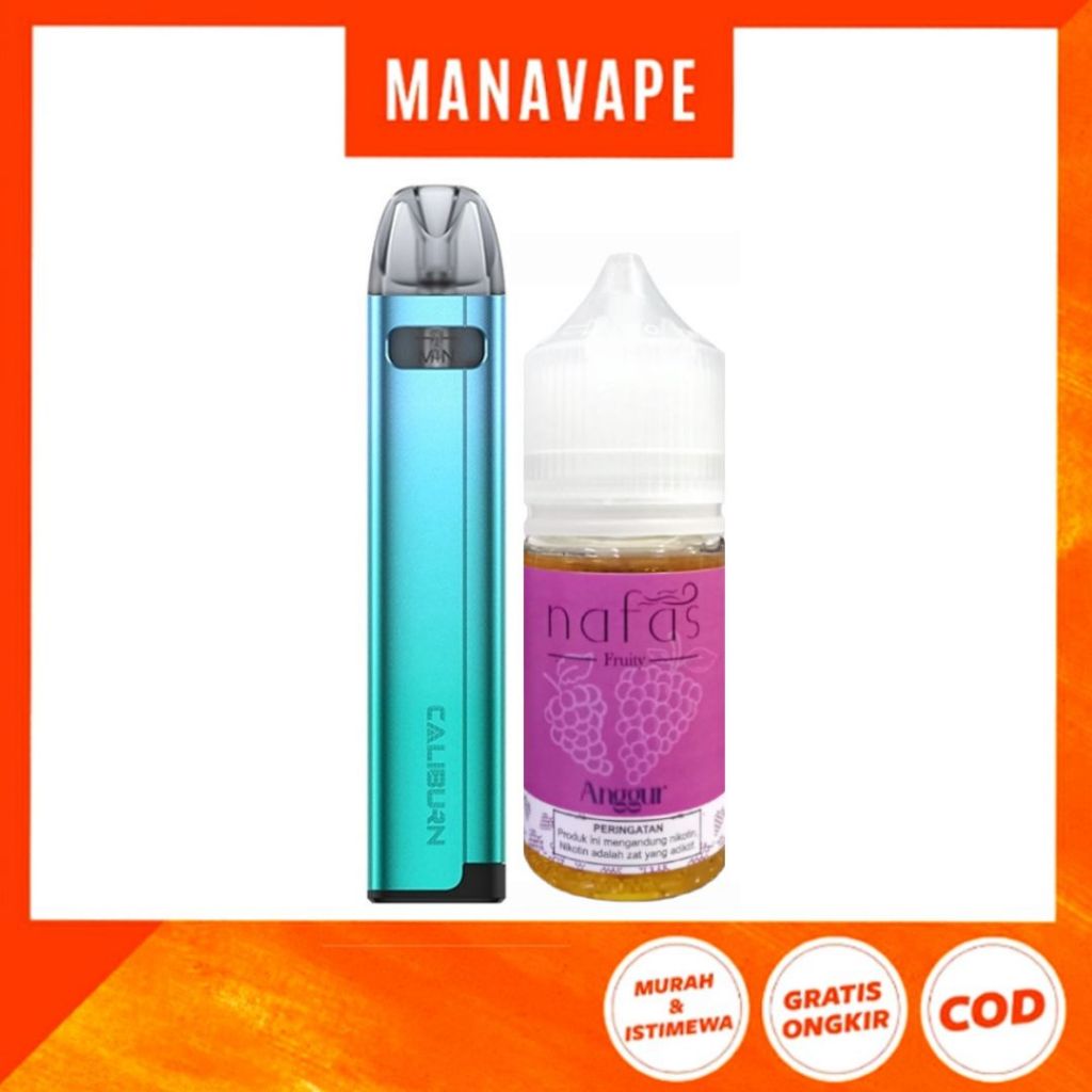Jual UWELL CALIBURN A2S POD AUTHENTIC + LIQUID NAFAS PODS FRIENDLY 30ML ...