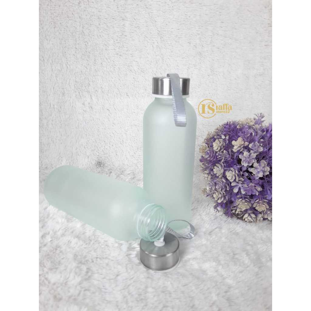Jual Botol Kaca 420 ml Doff Cantik Belum Packing | Shopee Indonesia