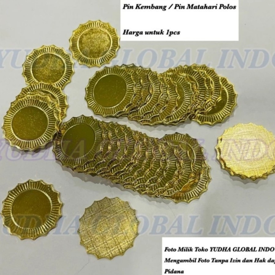Jual Pin Kembang Pin Matahari Full Kuningan Polos/Peniti/Magnet/Logo ... Jual Pin Kembang Pin Matahari Full Kuningan Polos/Peniti/Magnet/Logo ...