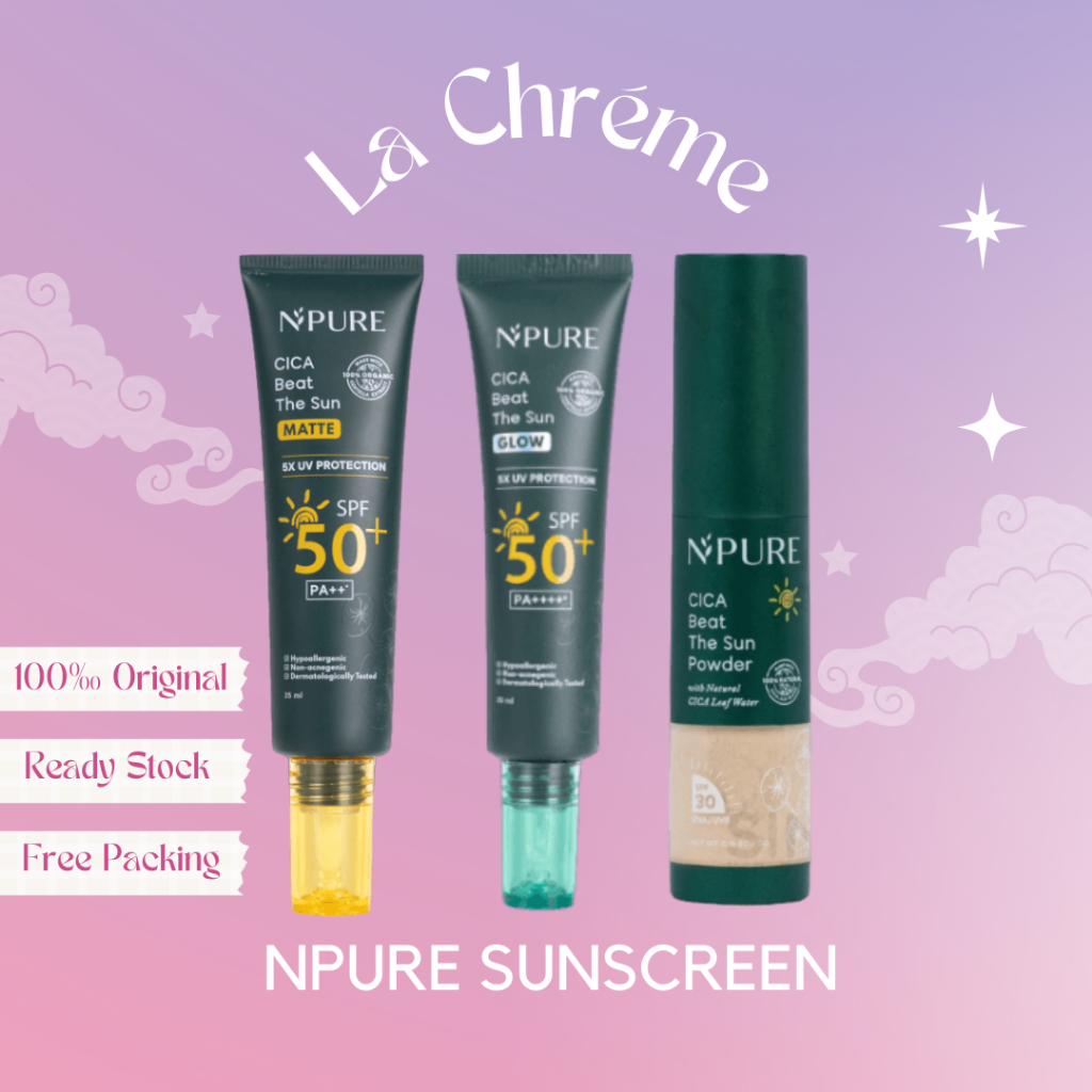 Jual NPURE CICA BEAT THE SUN SUNSCREEN SPF 50+ PA++++ 35 ML / NPURE ...