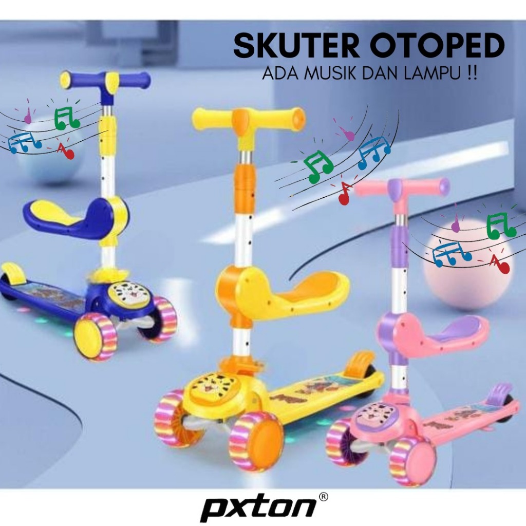 Jual PXTON - Mainan Anak Skuter Otoped Sepeda Duduk 3 Roda 2in1 M290 ...