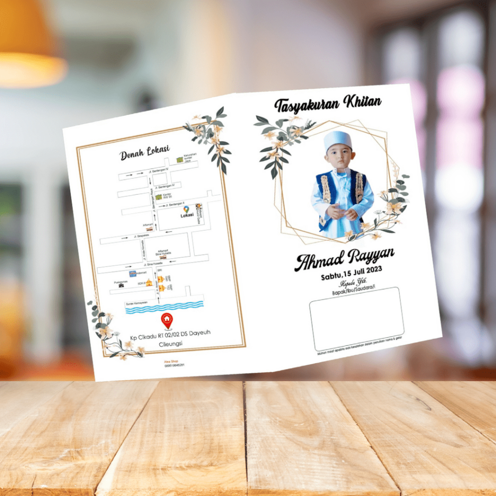 Jual Undangan Sunat/khitanan terbaru 3 harga murah proses cepat dan ...