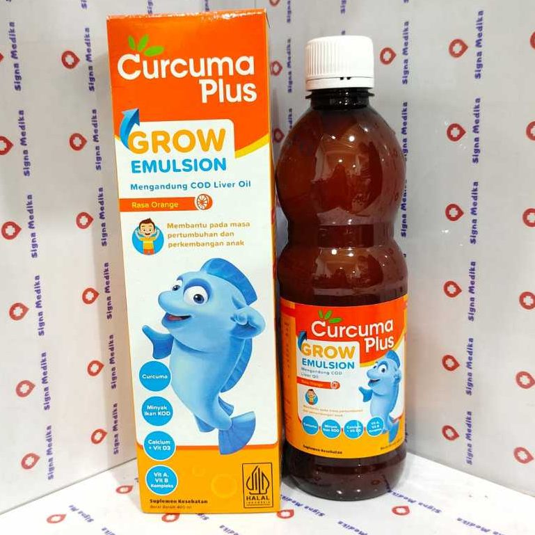 Jual Curcuma Plus Grow Emulsion 400ml Rasa Jeruk - Vitamin Nafsu Makan ...