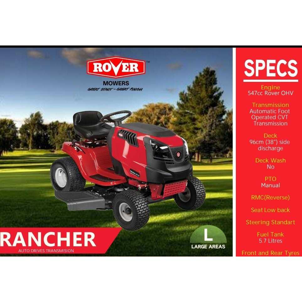 Jual Mesin Mobil Potong Rumput Rover Rancher 547/38 Auto Drive | Shopee ...
