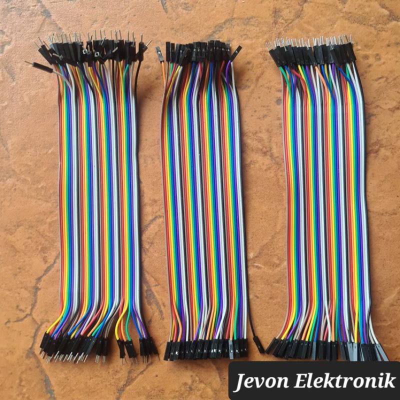 Jual Kabel Jumper 40 p pin 20 30 cm Male Female M to F 40p 20cm 30cm ...