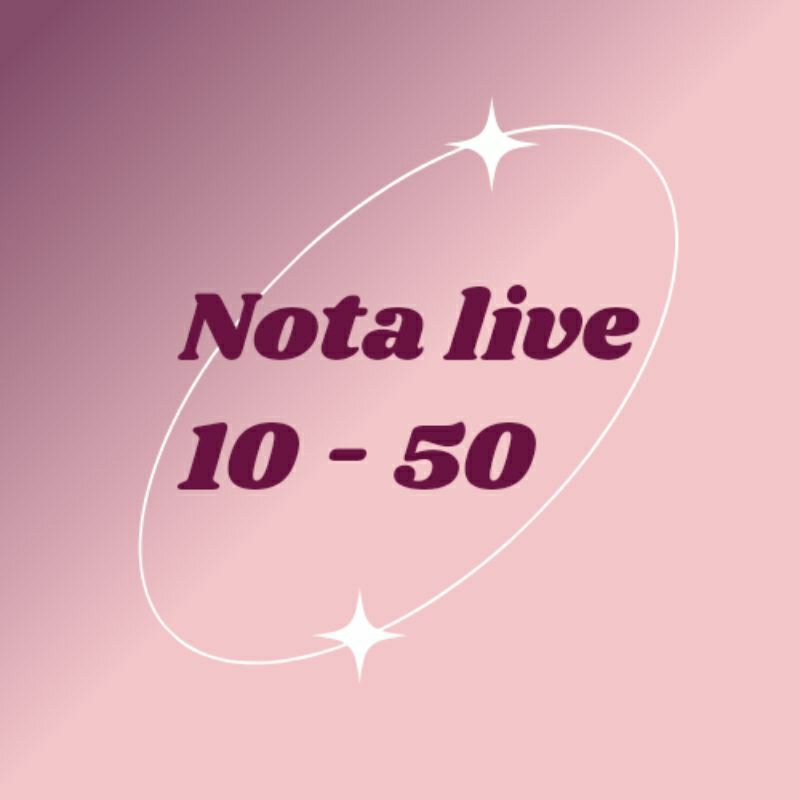 Jual NOTA LIVE A (+admin) | Shopee Indonesia