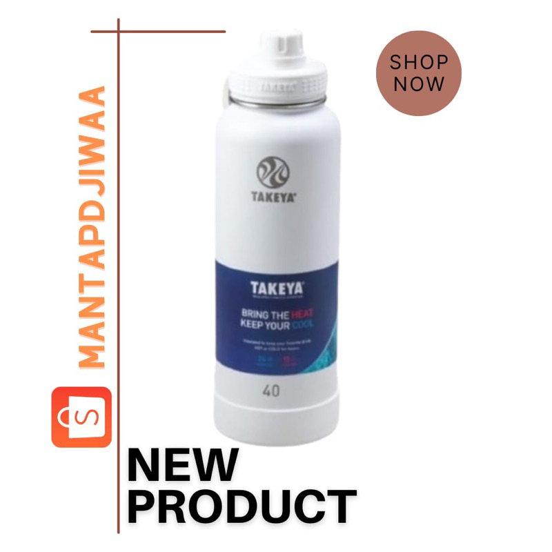 Jual Takeya 1.2 Ltr Botol Vacuum Flask Stainless - Putih Arctic | Shopee Indonesia