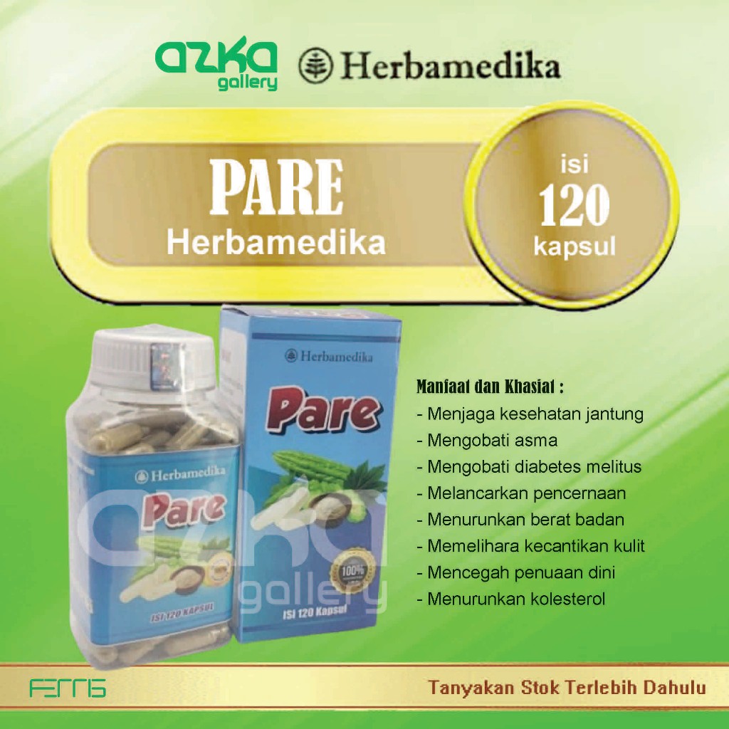 Jual PARE Herbamedika (Isi 120 Kapsul) | Shopee Indonesia