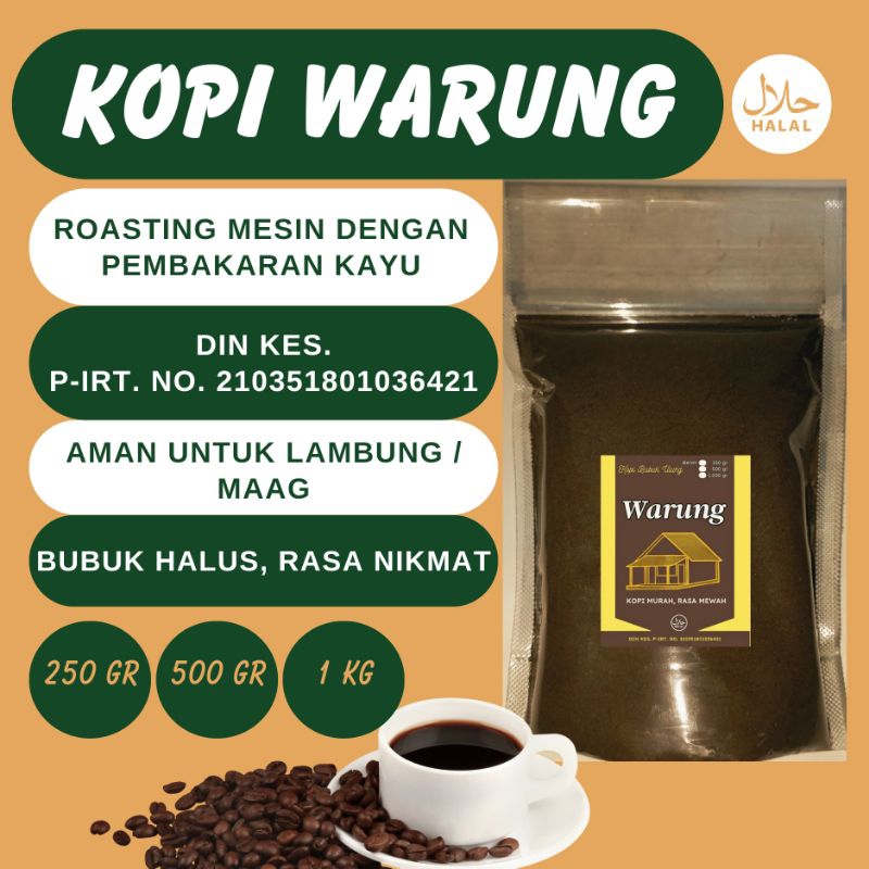Jual Kopi Bubuk Warung 1 kg Jenis Robusta Sedap & Murah | Shopee Indonesia