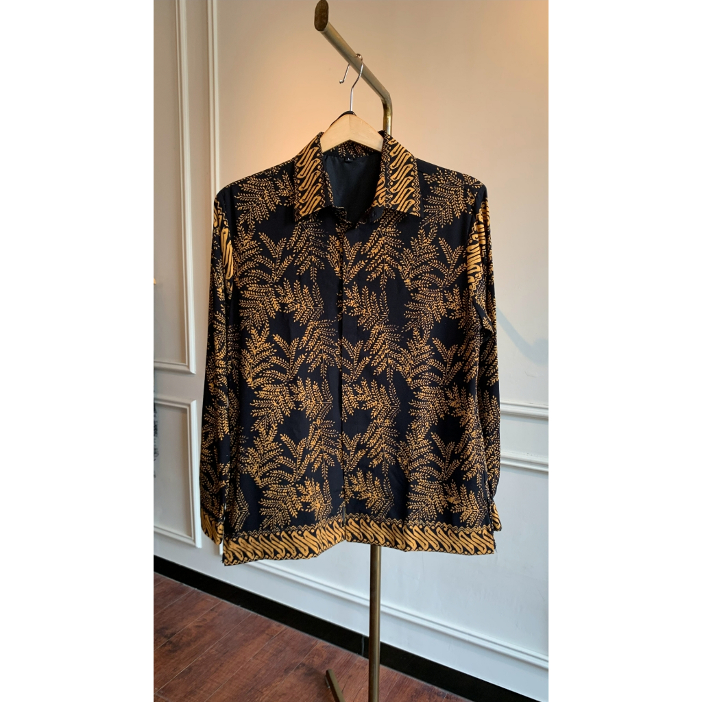 Jual KEMEJA BATIK CAP ASLI DAUN PRNG | Shopee Indonesia