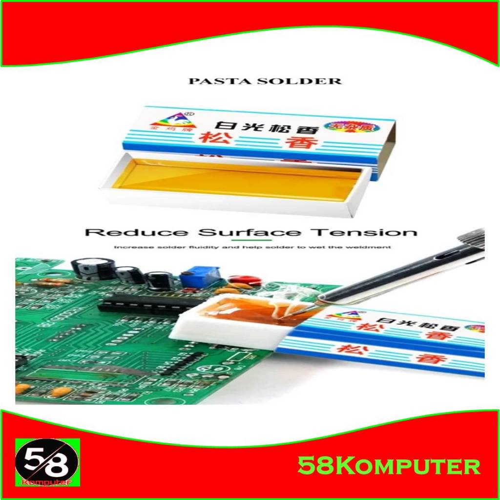 Jual Rosin Solder Paste Flux High Purity Welding Oil Pasta Timah Patri ...
