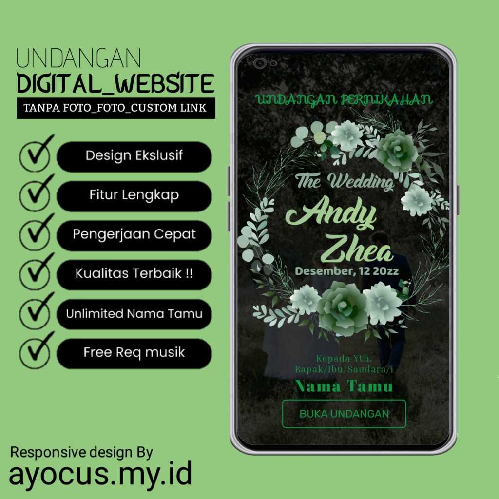 Jual undangan pernikahan digital website Custom Tema Mewedding-30 ...