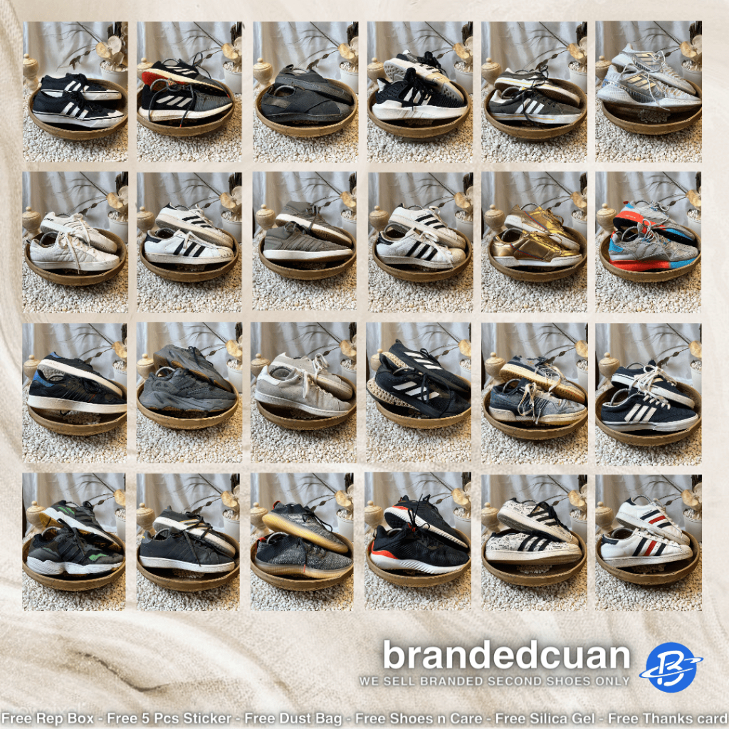 Jual Thrifting Sepatu Second Branded Adidas Promo Cuan 100% Realpict ...
