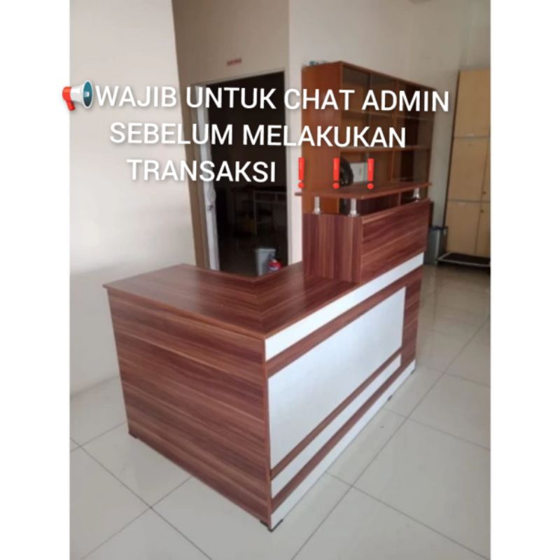 Jual MEJA KASIR / MEJA RESEPSIONIS / MEJA RESEPSIONIS KLINIK / MEJA ...