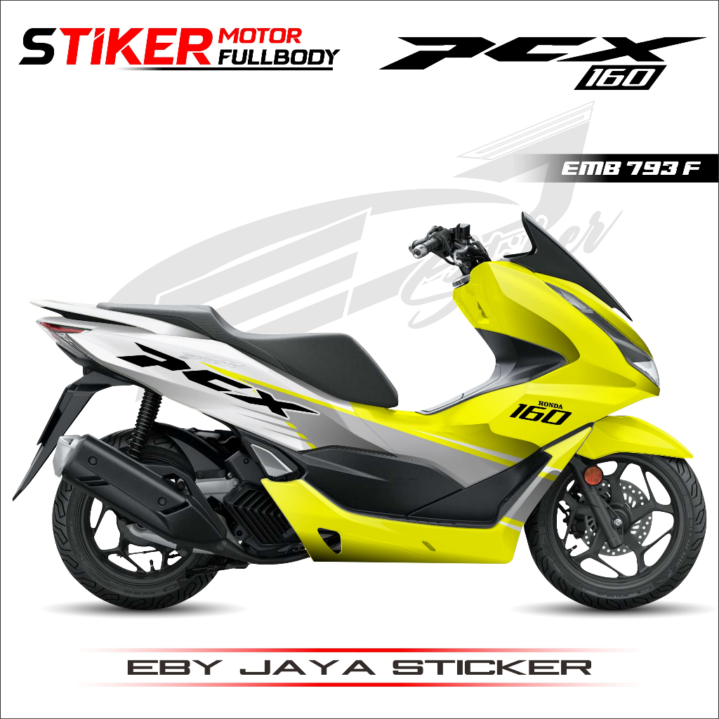 Jual STIKER DECAL VARIASI MOTOR PCX FULL BODY TERBARSTIKER PCX 160 FULL ...