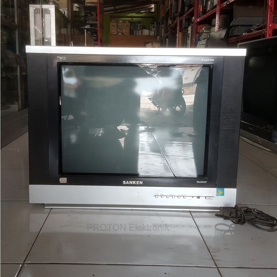 Jual TV SANKEN Tabung 21" layar datar CRT seken normal | Shopee Indonesia