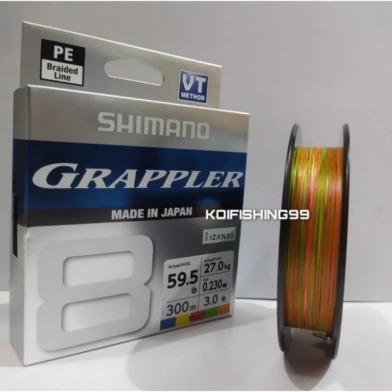 Jual SENAR PE SHIMANO GRAPPLER PE 3.0 300M 59.5LB (ORIGINAL MADE IN ...
