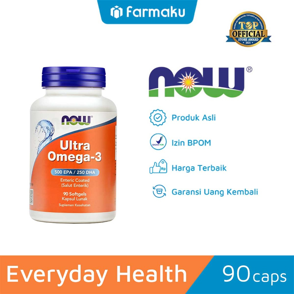 Jual Now Ultra Omega-3 500 EPA/250 DHA 90 Softgels - Minyak Ikan | Shopee Indonesia