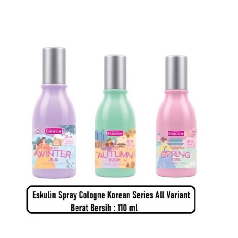 Jual Eskulin Korean Spray Cologne 110ml | Shopee Indonesia