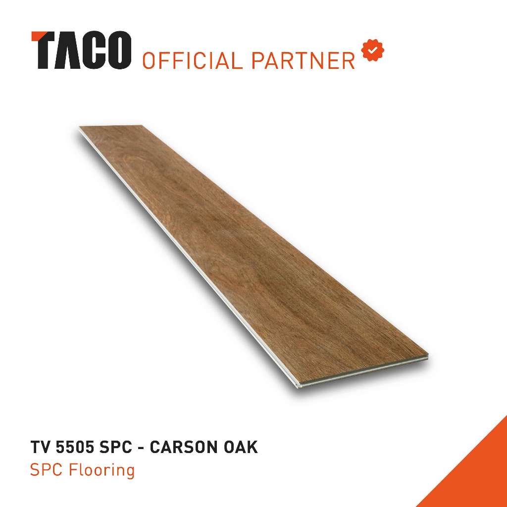 Jual TACO SPC Flooring 5mm Wood Series / Lantai SPC Taco Sistem Click Motif Kayu / SPC Model ...