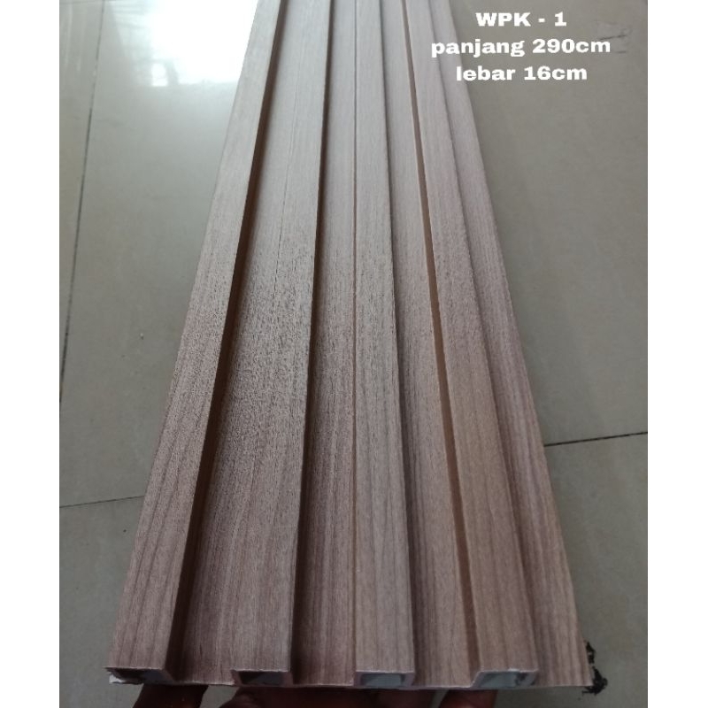 Jual WPC WALL PANEL WOOD KISI KISI DINDING PANJANG 290CM LEBAR 16CM ...