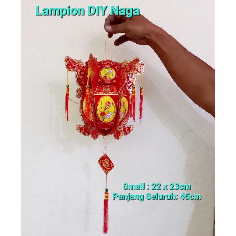 Jual Lampion DIY Naga Karton / Lampion Rakitan Karton Naga / Tenlong ...