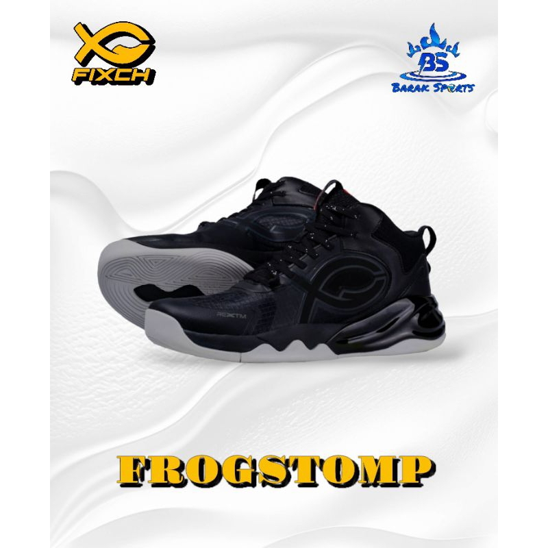 Jual Fixch FROGSTOMP - Black / Black, Sepatu Voli Voly Fixch Original Terbaru | Shopee Indonesia