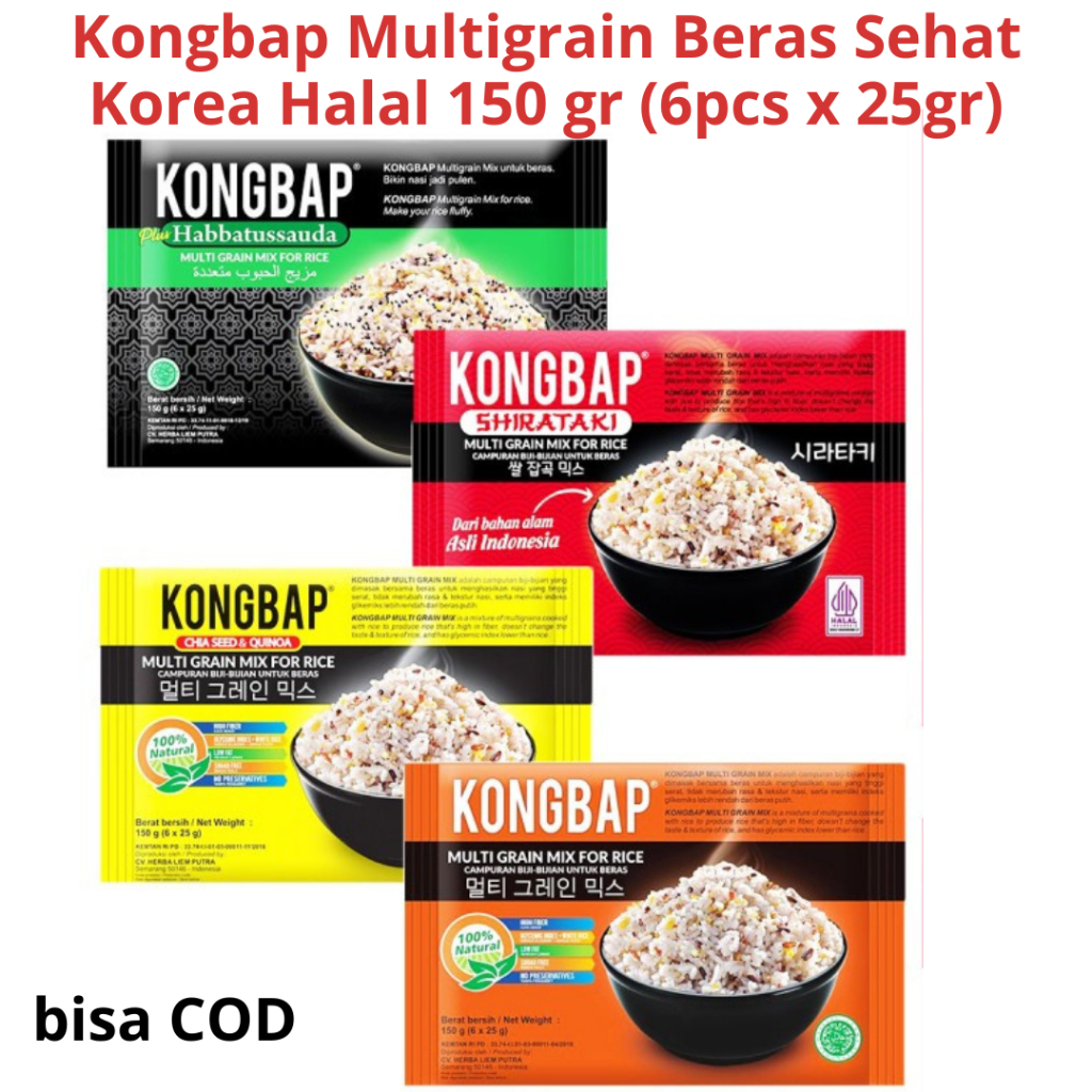 Jual Kongbap Multigrain mix Beras Sehat Korea Halal 150 gr (6pcs x 25gr ...