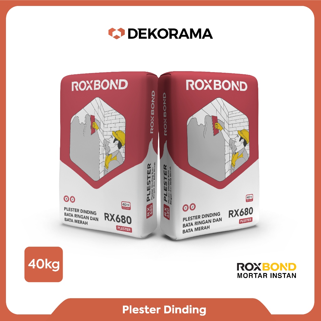 Jual ROXBOND MORTAR RX580 / PLESTER BATA MERAH BATA RINGAN / PLESTER ...
