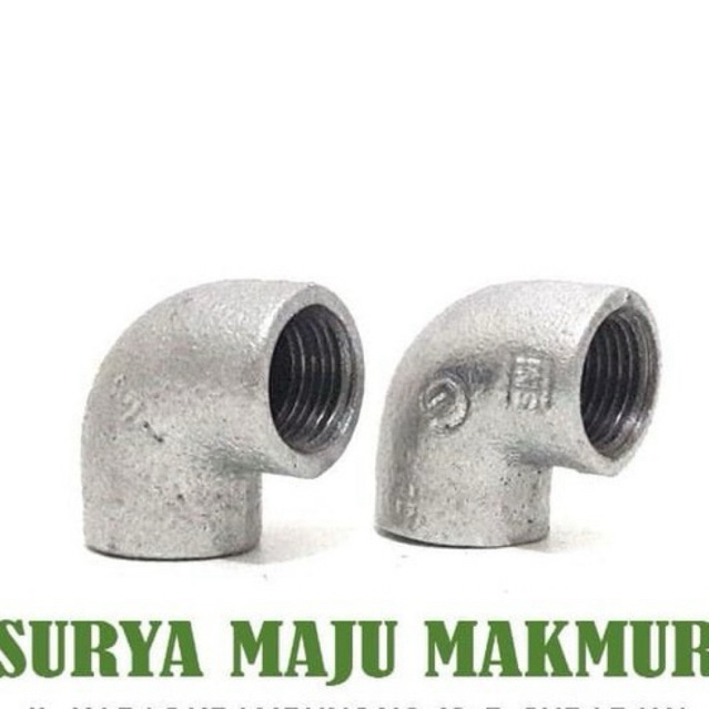 Jual Elbow / Knie Galvanis Besi 1 1/2" Drat 90 deg BSPT G brand Knee Keni | Shopee Indonesia