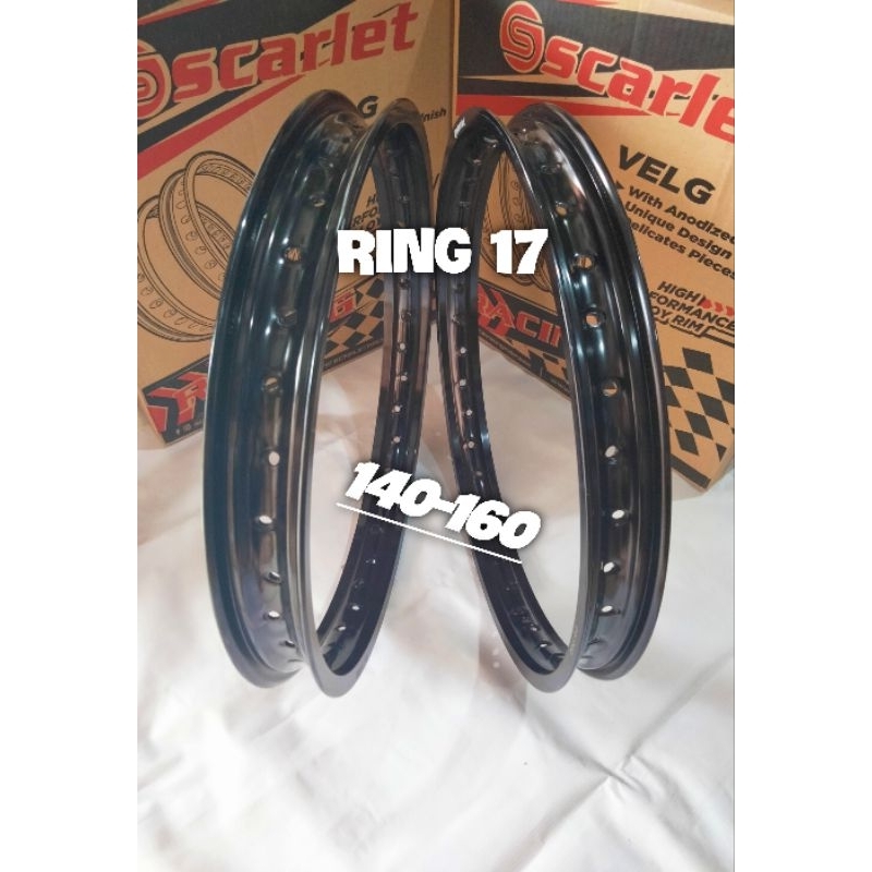 Jual Velg Scarlet Satu Set D/B Ring 17 140 X 160 Glossy Buat Semua ...