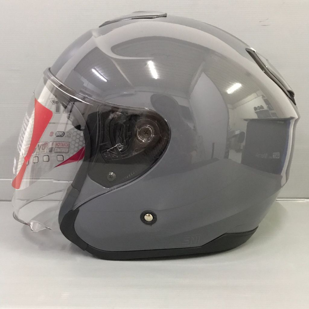 Jual HELM KYT KYOTO HALFFACE HALF FACE SOLID BLACK DOFF DOP MATTE| HELM ...