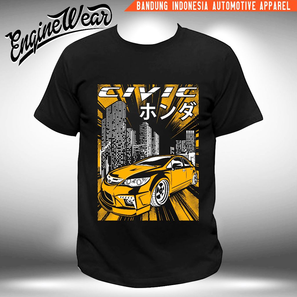 Jual Kaos honda civic FD kaos baju tshirt mobil honda civic FD - Enginewear | Shopee Indonesia