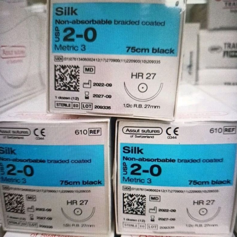 Jual Silk 2/0 non absorbable | Shopee Indonesia
