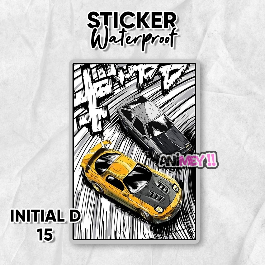 Jual Stiker Initial D / Sticker Waterproof / Takumi Fujiwara ...