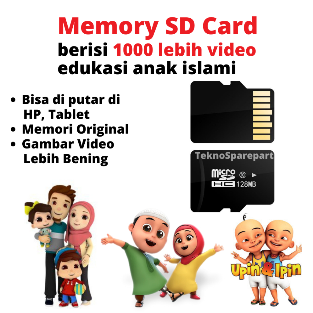 Jual Memori SD Card Edukasi & Hiburan Anak Muslim Islami | Shopee Indonesia