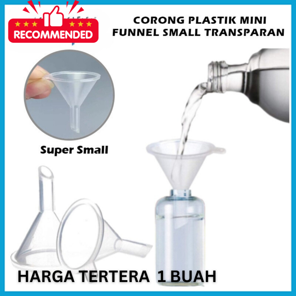 Jual Corong Mini Plastik Transparan / Corong Kecil Untuk Refill Minyak ...