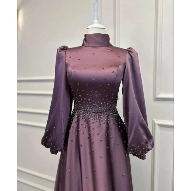 Jual DRESS GAUN SIMPLE CANTIK ELEGAN / DRESS GAUN MEWAH CANTIK ELEGAN ...
