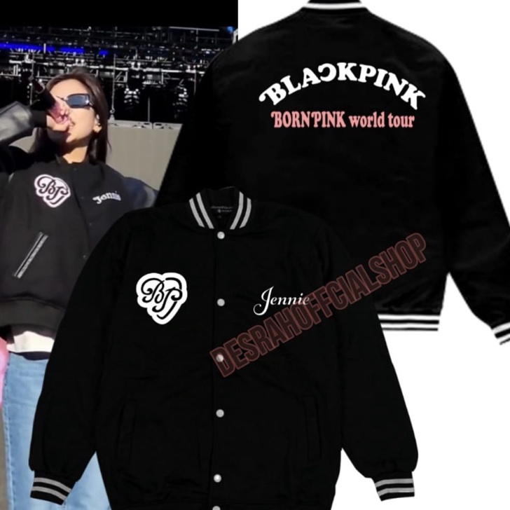 Jual Harga Promo JACKET VARSITY baseball BLACKPINK BORNPINK tour ...