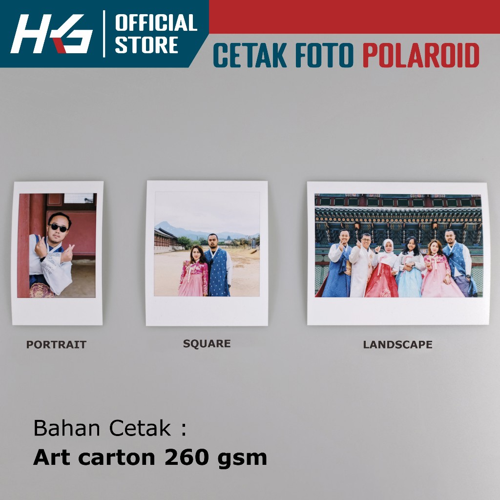 Jual [10 Foto] Cetak Foto Polaroid Portrait Square Landscape | Shopee ...