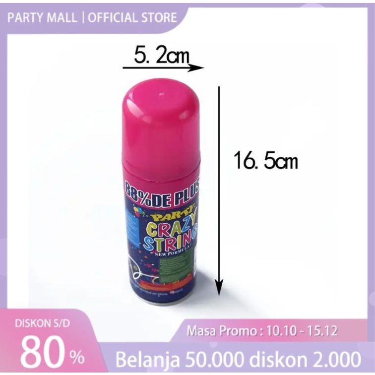 Jual Spray String Rainbow Warna Warni Perayaan Pesta Ulang Tahun ...