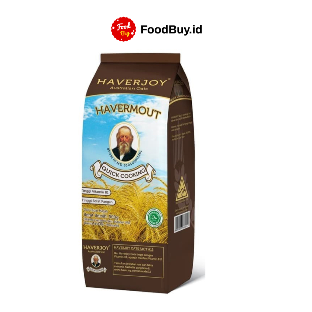Jual Haverjoy Australian Oats Havermout Quick Cook Oat 500 gr | Shopee ...