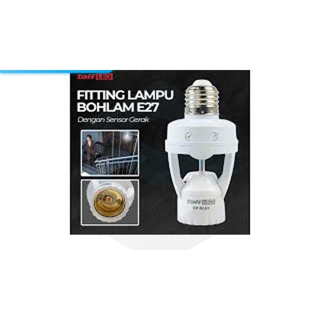 Jual FITTING LAMPU SENSOR GERAK OTOMATIS LAMPU BOHLAM 2000 LUX 240V 60W ...