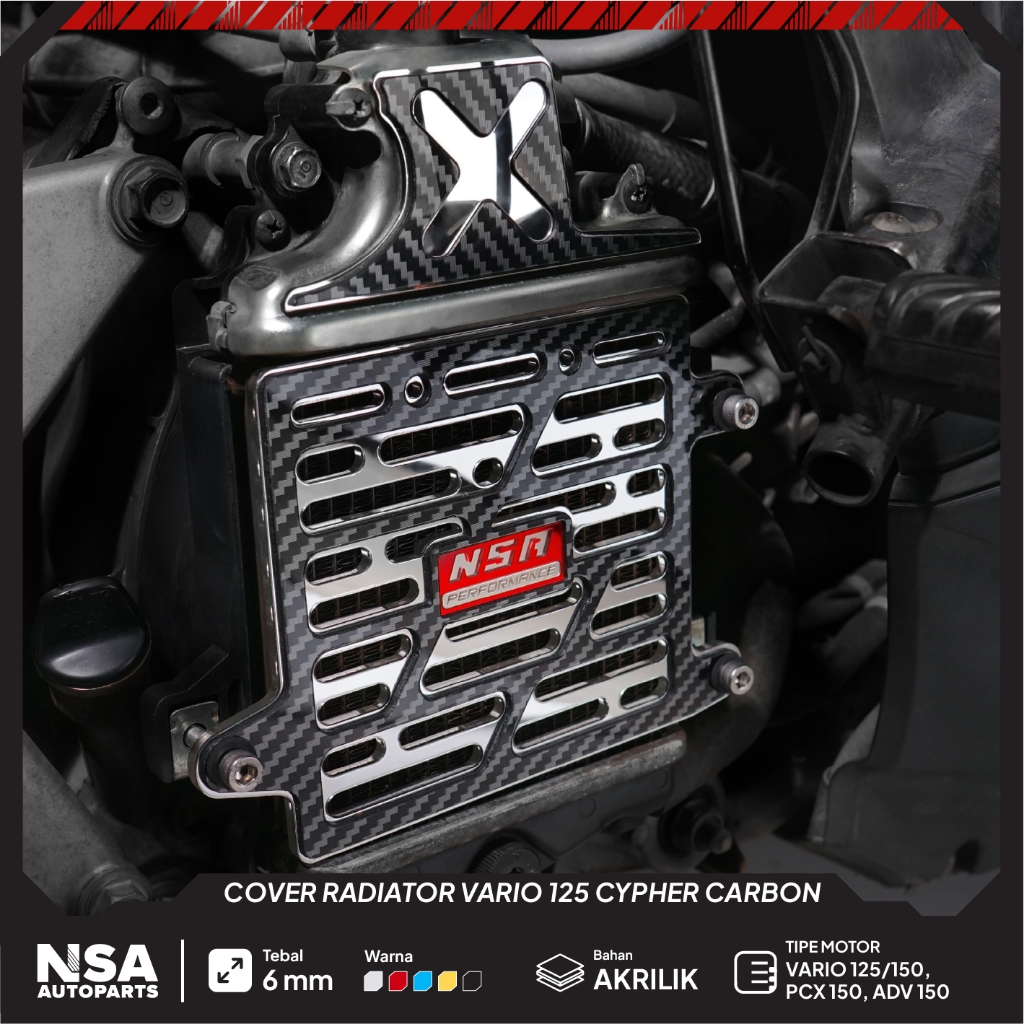 Jual COVER RADIATOR CYPHER CARBON SERIES NMAX AEROX VARIO PCX 125 150 ...