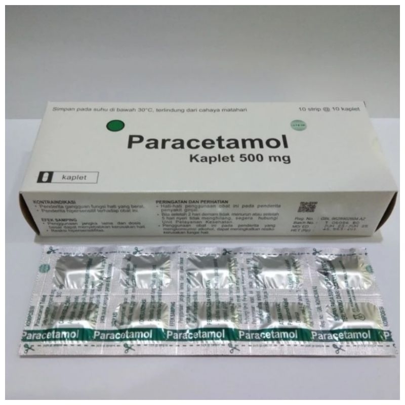 Jual Paracetamol mef 500mg tablet obat demam/panas/sakit gigi /sakit ...