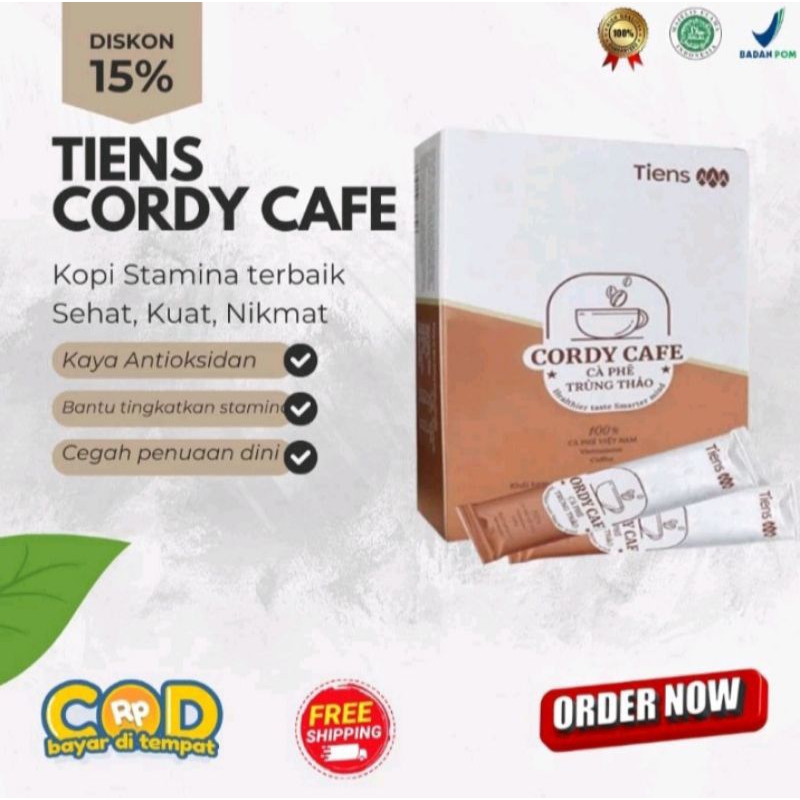 Jual cordy caffe kopi kekinian dari tiens / kopi menyehatkan dari tiens ...