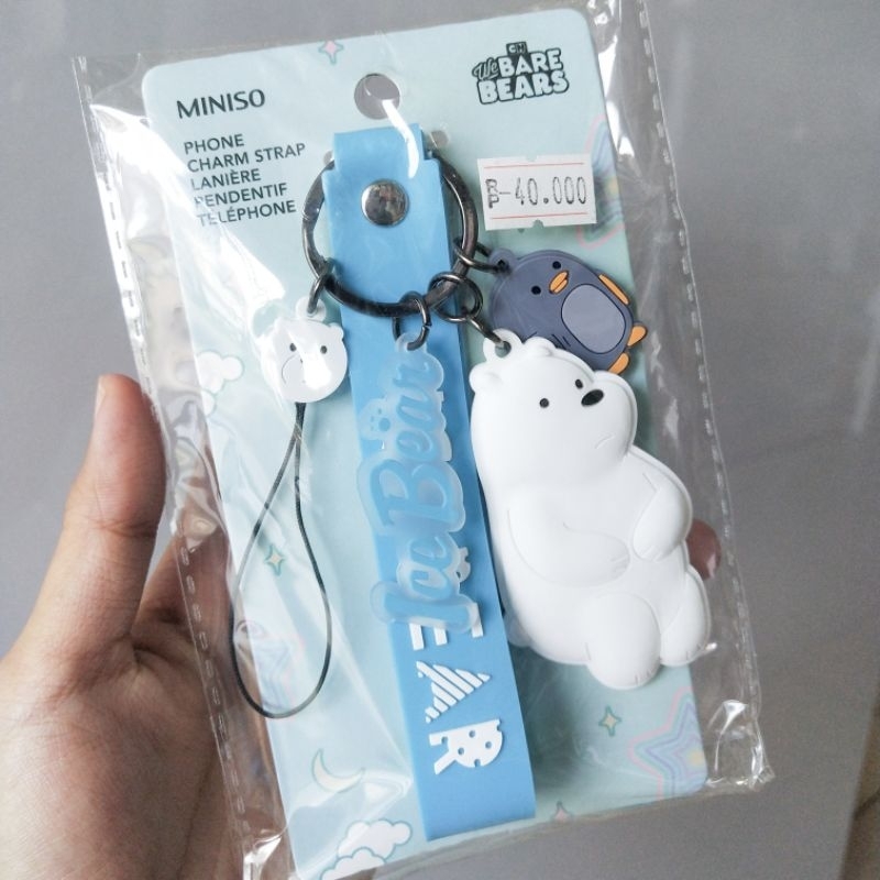 Jual MINISO GANTUNGAN HANDPHONE WE BARE BEARS | Shopee Indonesia
