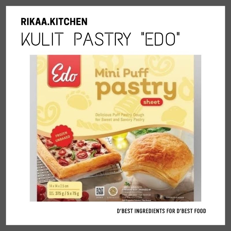 Jual Edo Puff Pastry Mini 375 gr / kulit pastry | Shopee Indonesia