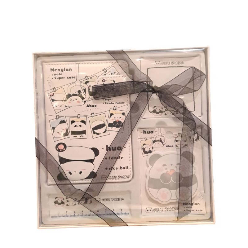 Jual Gramedia World BSD - Cute Panda Stationery Set Box White | Shopee ...