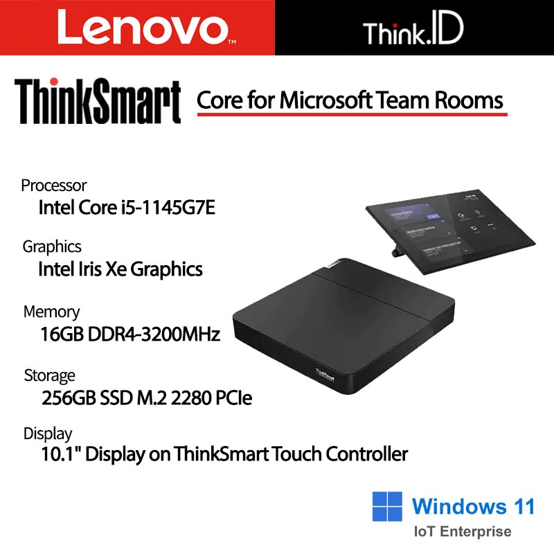 Jual ThinkSmart Core + Controller Teams i5-1145G7E 16GB 256GB SSD Win11 ...